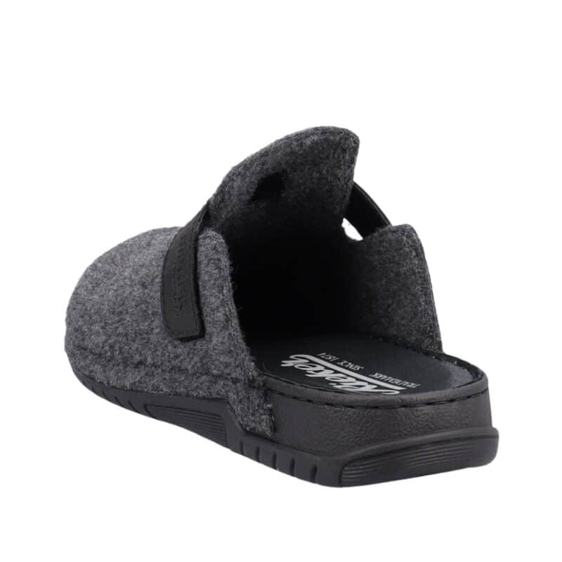 Rieker hjemmesko herre | udstyret med en velcro | Damkjær Sko