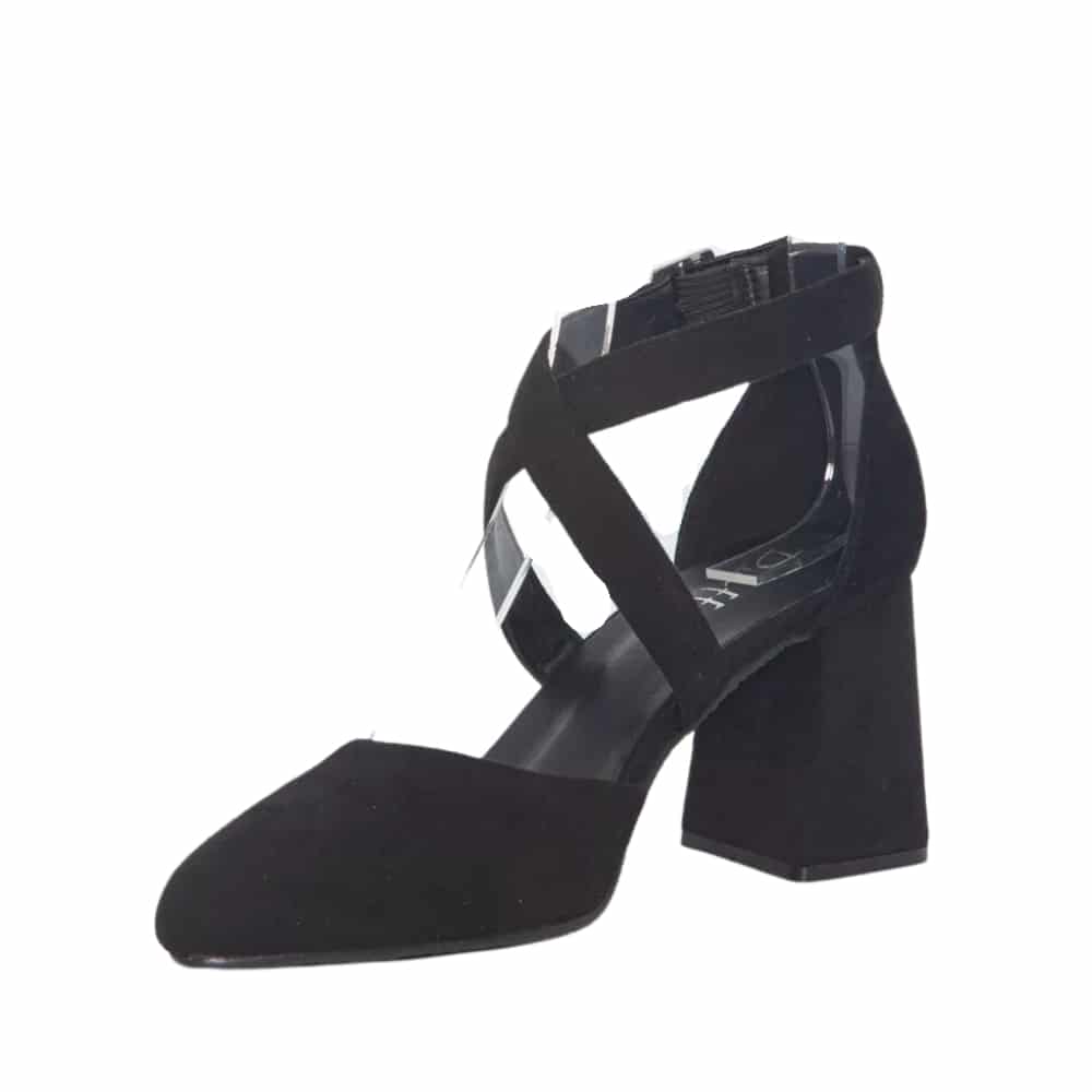 Duffy Molfetta Uno pumps dame sort | 7,5 cm | Damkjær Sko