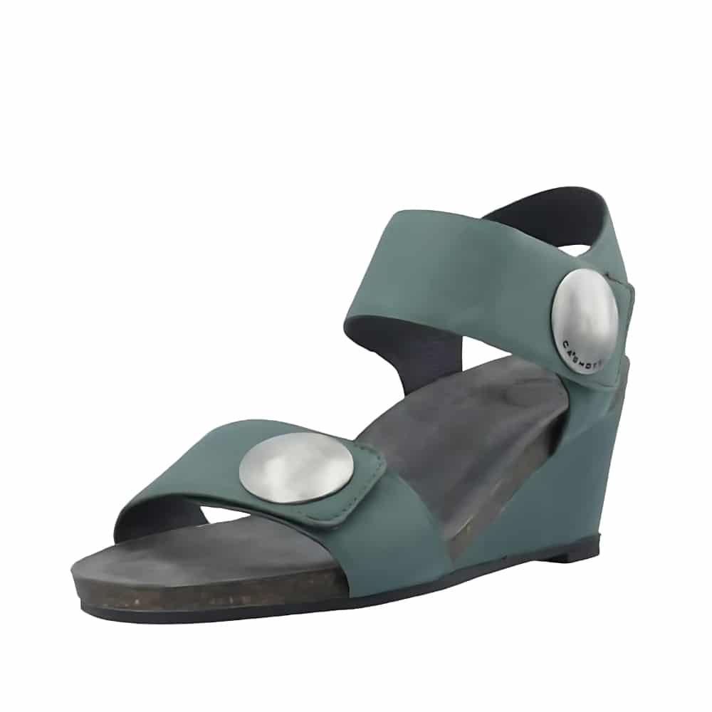 Cashott Casalberta sandal dame grøn | kilehæl | Damkjær Sko
