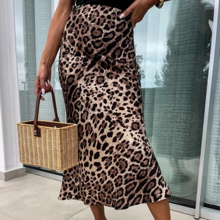 Gracie Leo Nederdel | Leopard mønster | Damkjær Sko