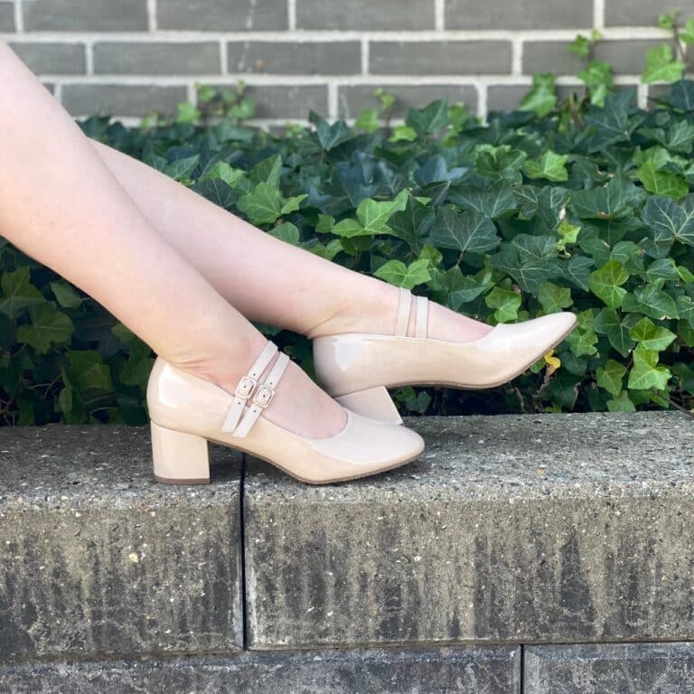 Duffy Giarre Uno pumps til dame i beige | Laklook | Damkjær sko