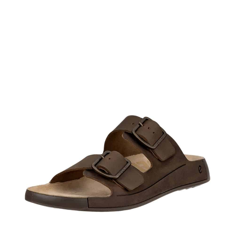 Ecco Cozmo sandal i brun | Justerbar spænde | Damkjær Sko