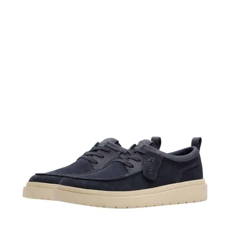Clarks Polden Moc herresneakers | Navy ruskind | Damkjær Sko