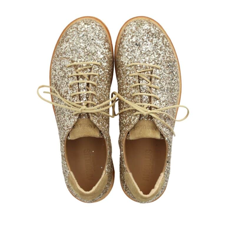 Angulus damesko i guld glimmer | 100% skind | Damkjær Sko