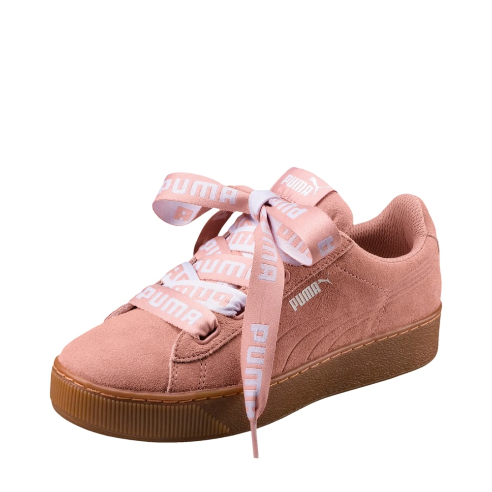 Puma Vikky Platform Ribbon sneakers i rosa | Damkjær Sko