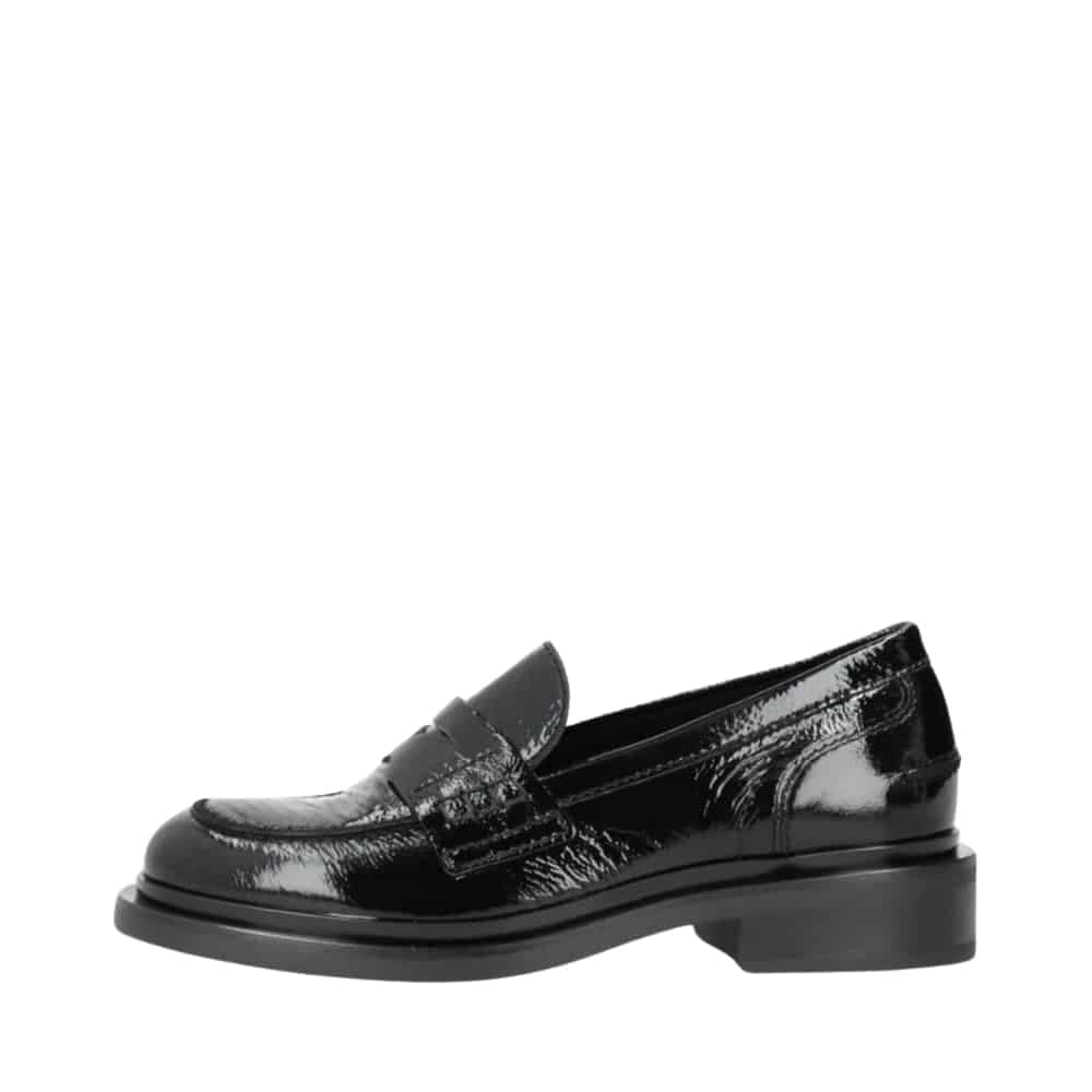 Phenumb Pure P loafers i sort | Skind + lak | Damkjær Sko